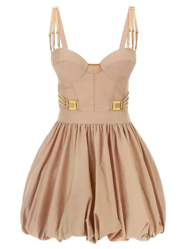 Elisabetta Franchi Strapless Mini Dress - Neutrals