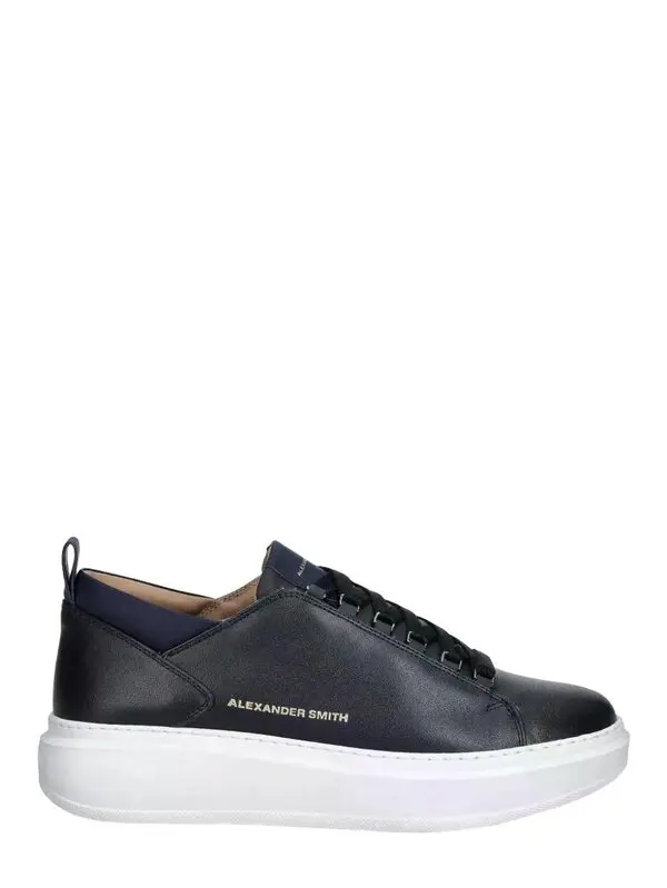 ALEXANDER SMITH Wembley Lace-up Platform Sneakers - Blue