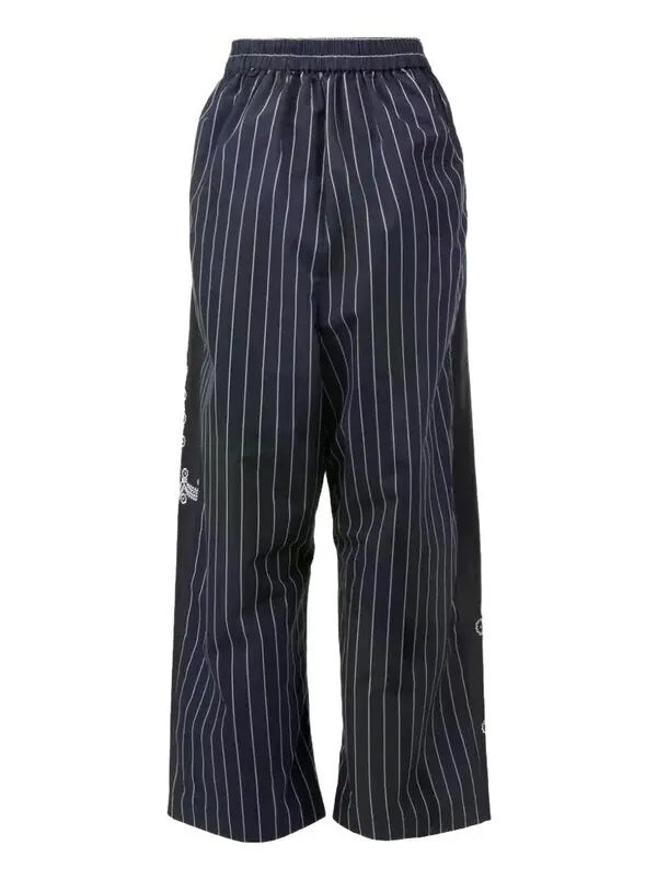 Biyan Striped Trousers - Blue