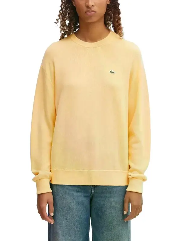Lacoste Logo Crew-neck Sweater - Yellow