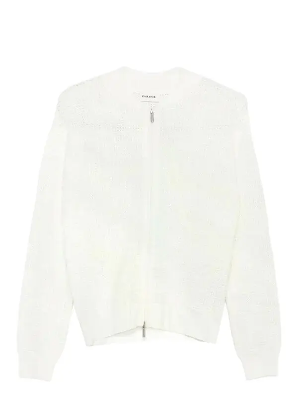 P.a.r.o.s.h Renfield Zip-up Cardigan - White