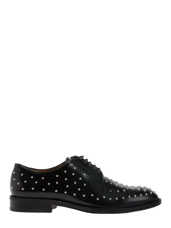 GIUSEPPE ZANOTTI Metal Studded Derby Shoes - Black