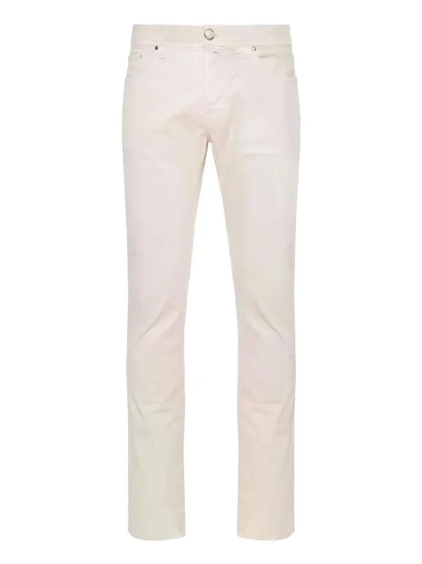 Jacob Cohen Logo-patch Trousers - Neutrals