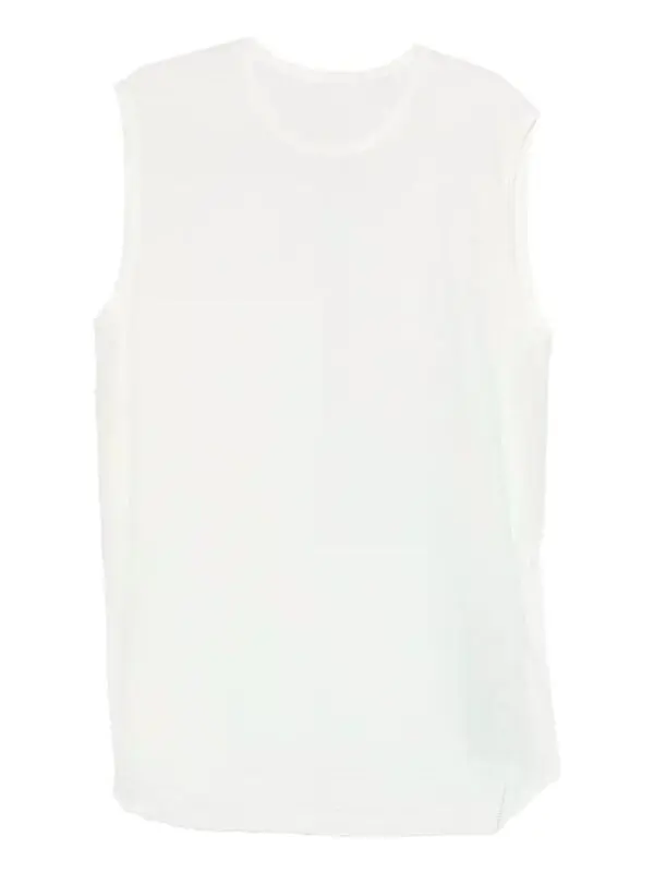 ISAAC SELLAM EXPERIENCE Frayed-hem Tank Top - White