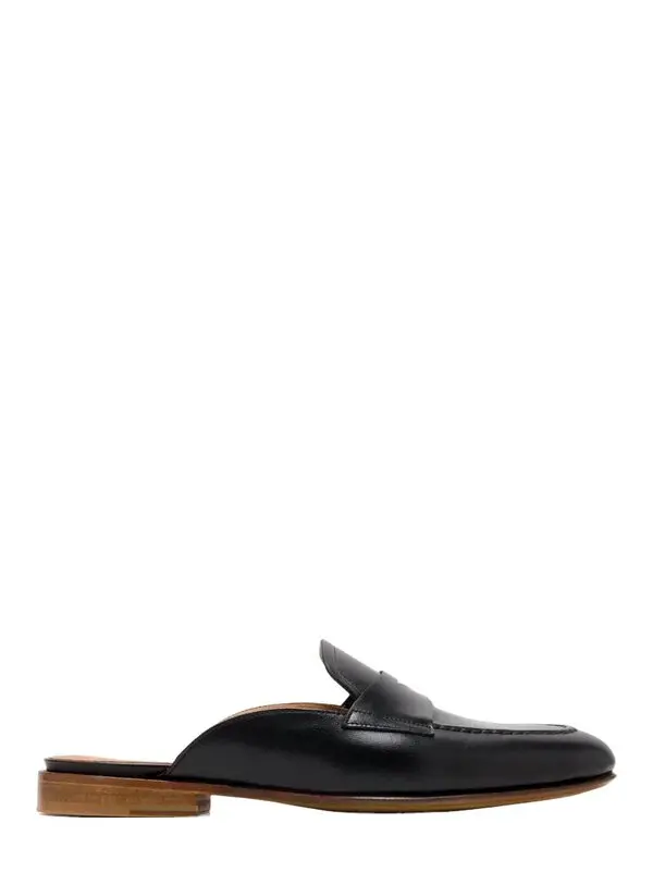 Magnanni Leather Mules - Black