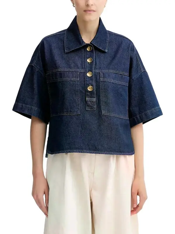 SESSUN Denim Top - Blue
