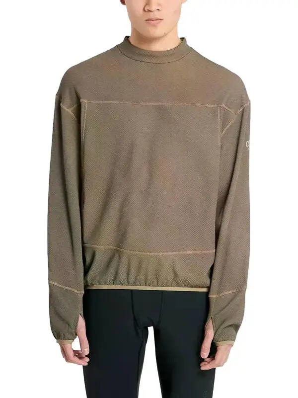 CIELE Textured Performance Sweatshirt - Green