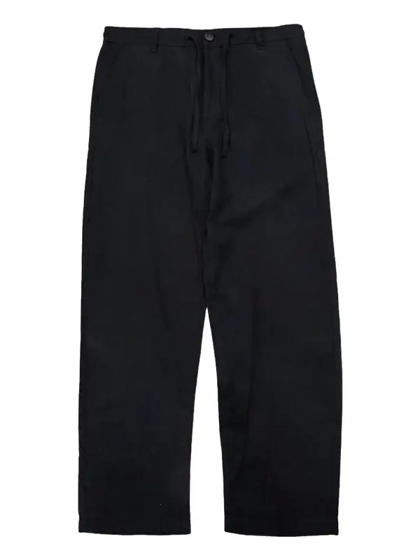 SELECTED Drawstring Trousers - Black