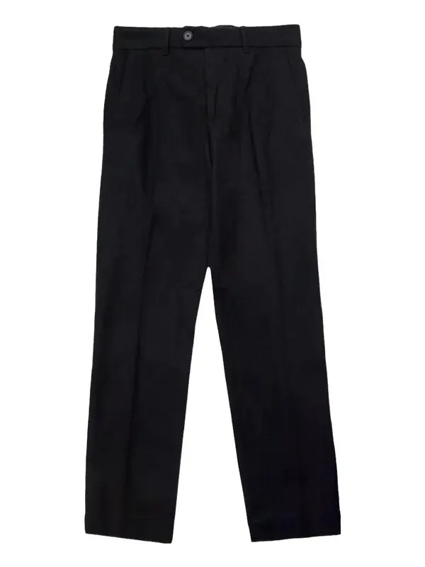 SELECTED Straight-leg Trousers - Black