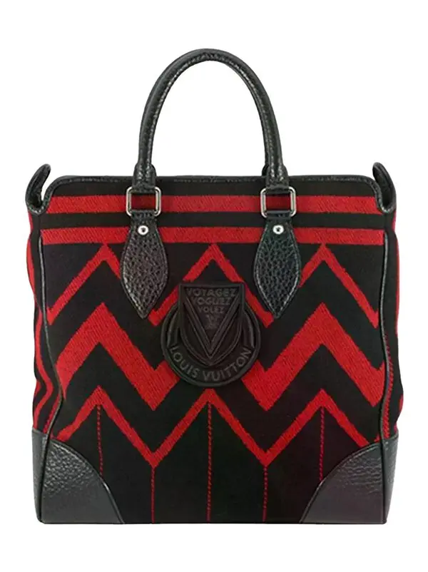 LOUIS VUITTON 2006 Vail Blanket Cabas Tote Bag - Black