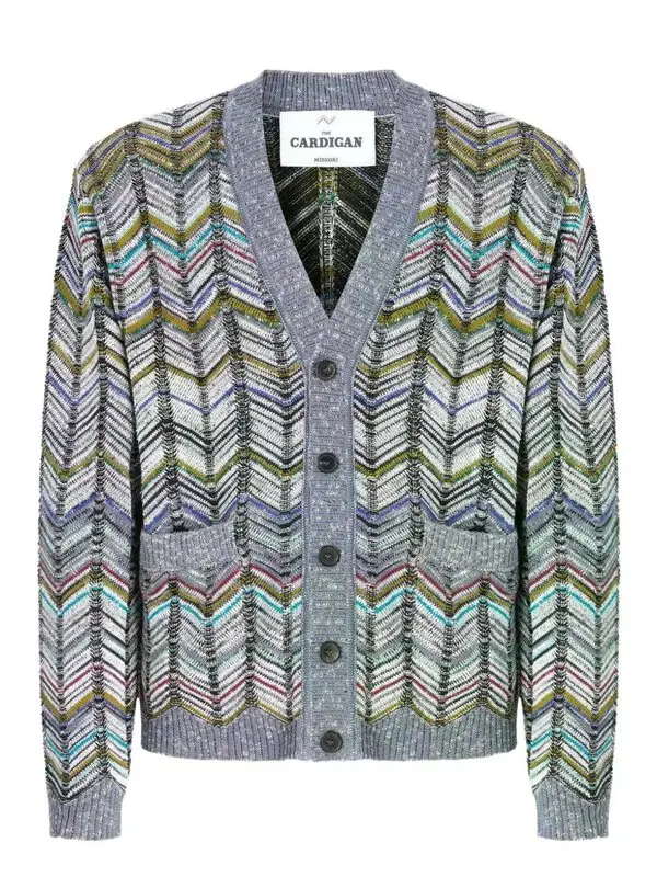 Missoni Chevron Cardigan - Grey