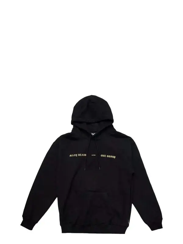 IUTER Graphic Print Hoodie - Black