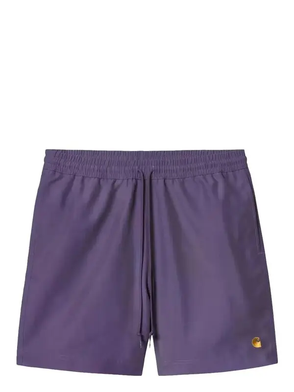 Carhartt Work In Progress Chase Drawstring-fastening Swim Shorts - Purple