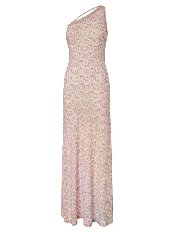 Missoni One-shoulder Maxi Dress - Pink