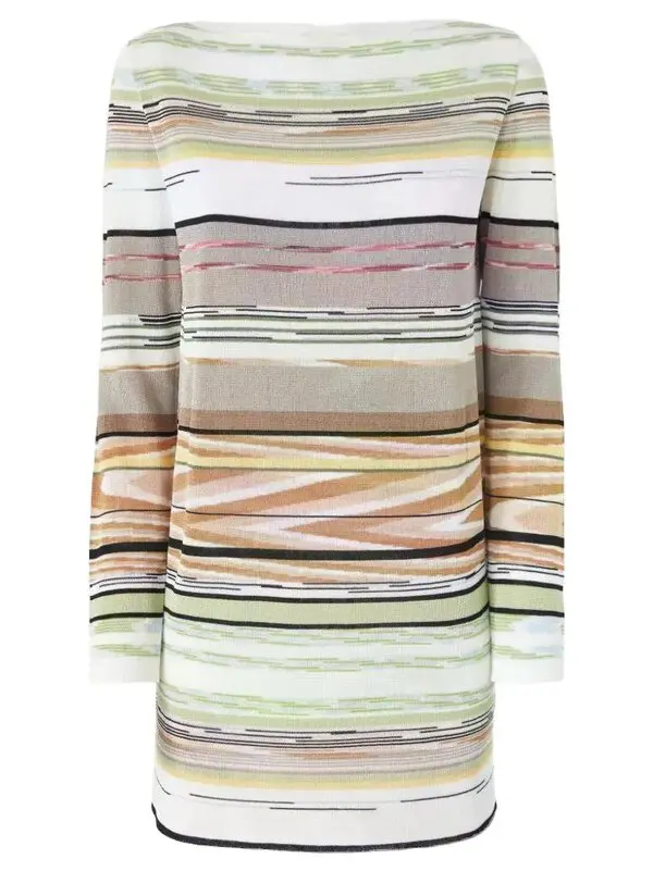 Missoni Striped Mini Dress - White