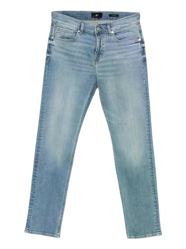 7 For All Mankind Slimmy Five-pocket Denim Jeans - Blue
