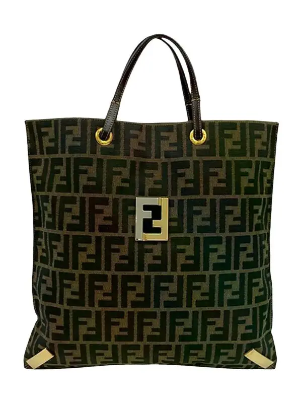 Fendi 20th Century Zucca Canvas Tote Bag - Brown