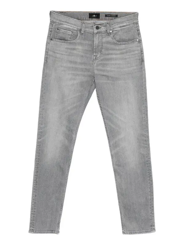 7 For All Mankind Slimmy Tapered Denim Jeans - Grey
