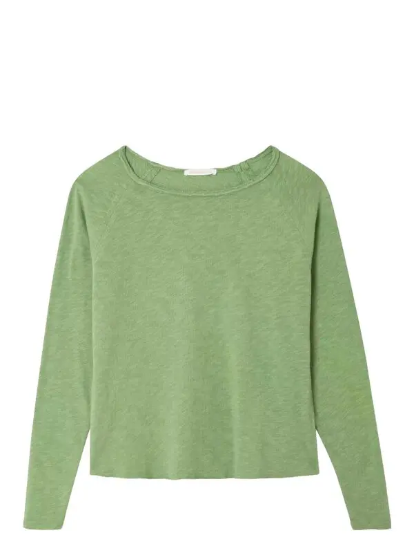 American Vintage Sonoma Long-sleeve Boatneck Top - Green
