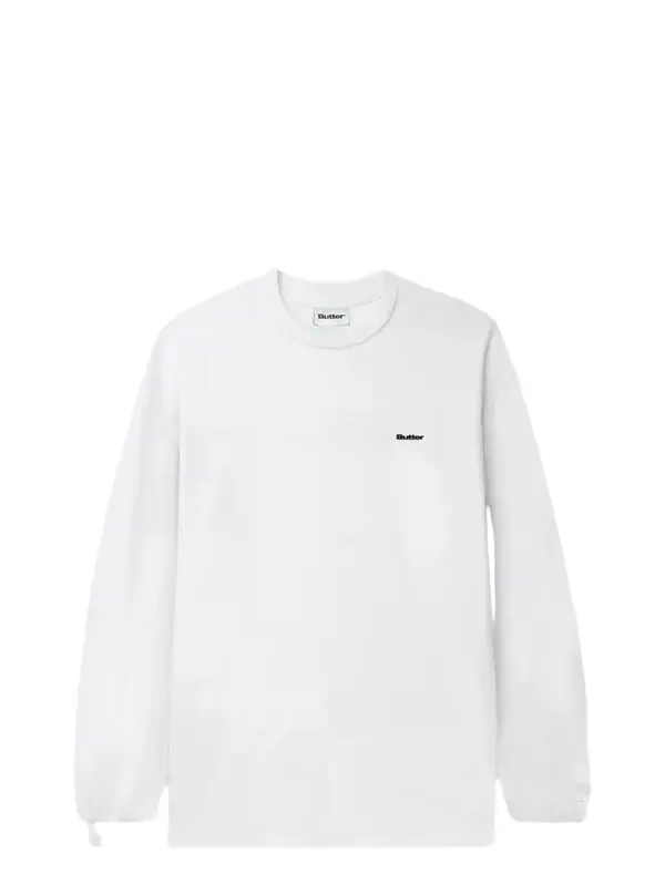BUTTER GOODS Long-sleeved Crew Neck Sweatshirt - White