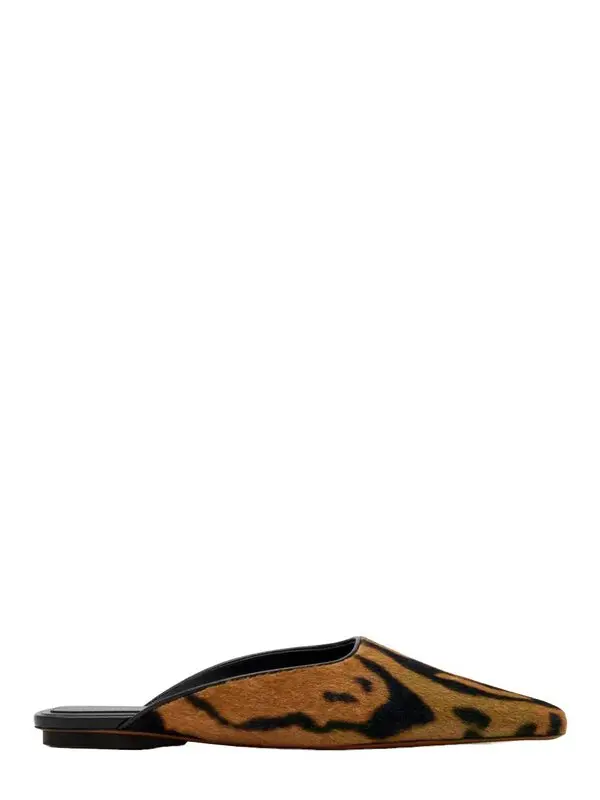 Stella McCartney Ocelot-printed Mules - Brown