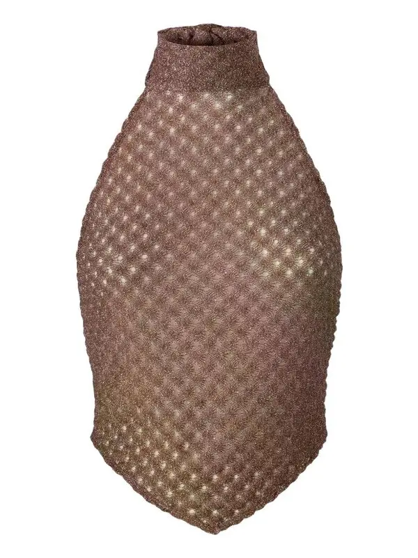 Missoni Halterneck Beach Top - Brown