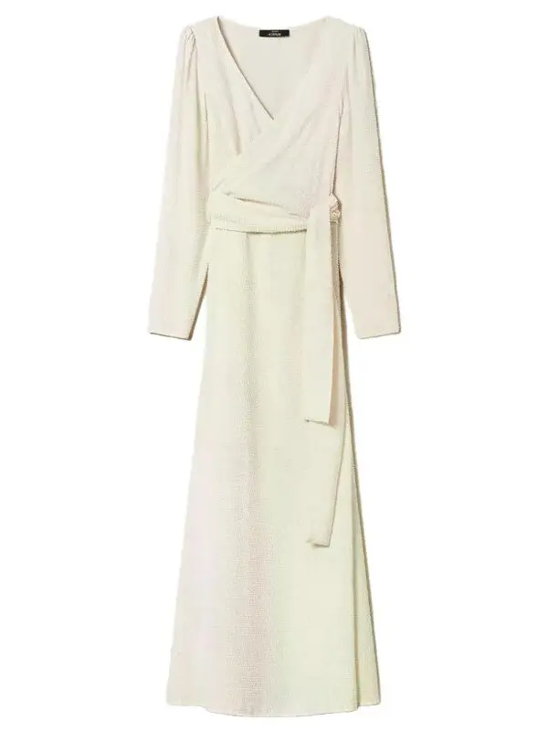 TWINSET V-neck Maxi Dress - Neutrals