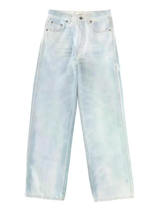 HAIKURE Faded Straight Leg Jeans - Blue