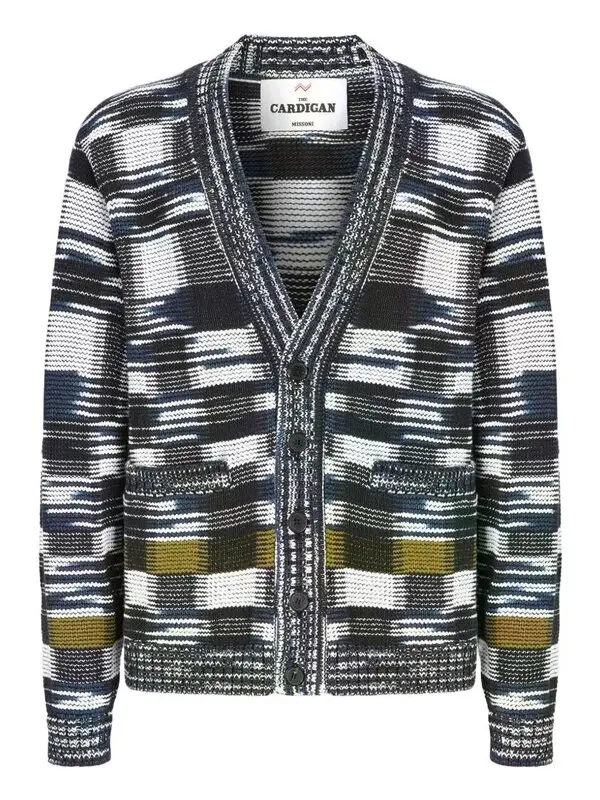 Missoni Checked-pattern Cardigan - White