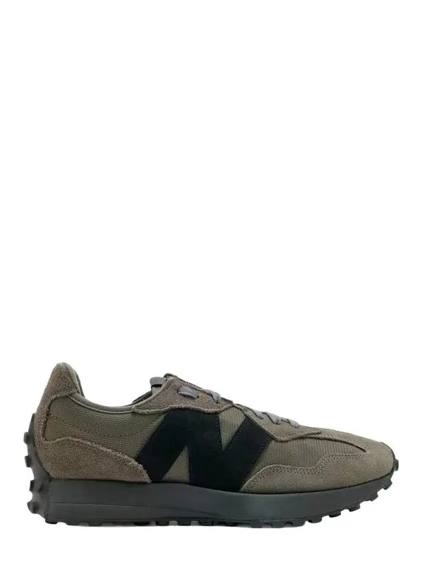 NEW BALANCE 327 Suede Panelled Sneakers - Grey