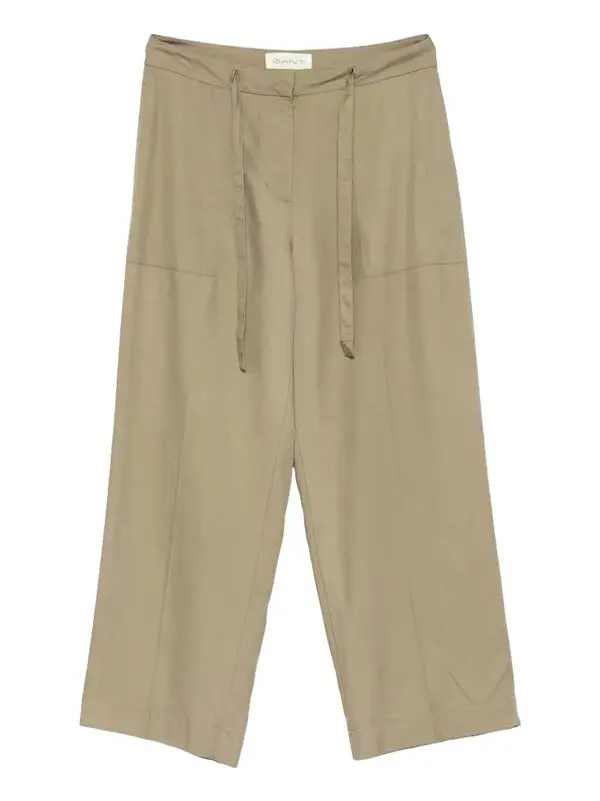 Gant Tie-waist Trousers - Green
