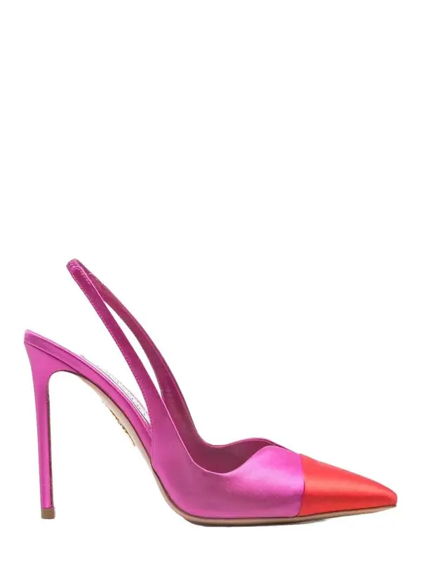 AQUAZZURA Gia Slingback Point-toe Pumps - Pink