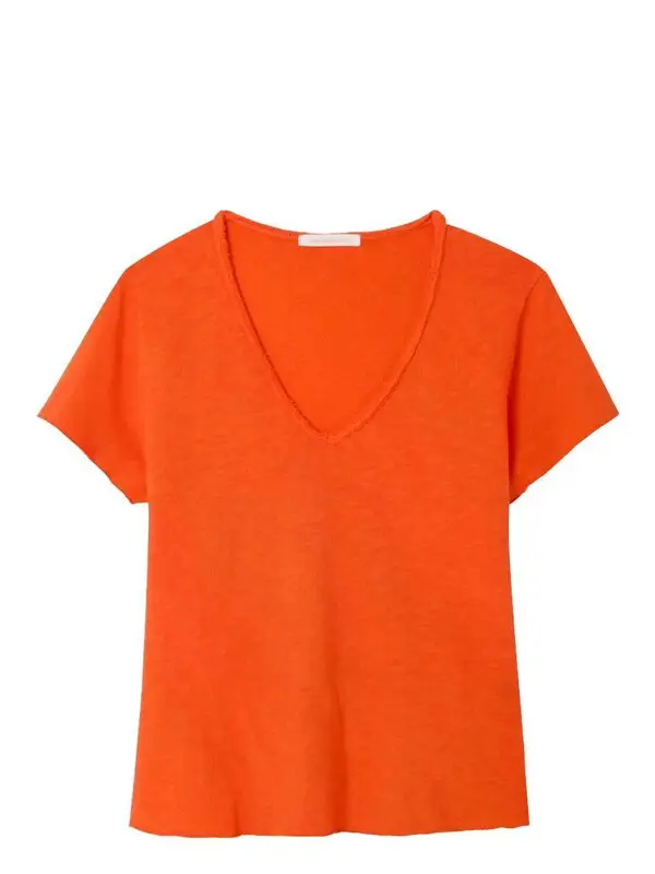 American Vintage Sonoma V-neck T-shirt - Orange
