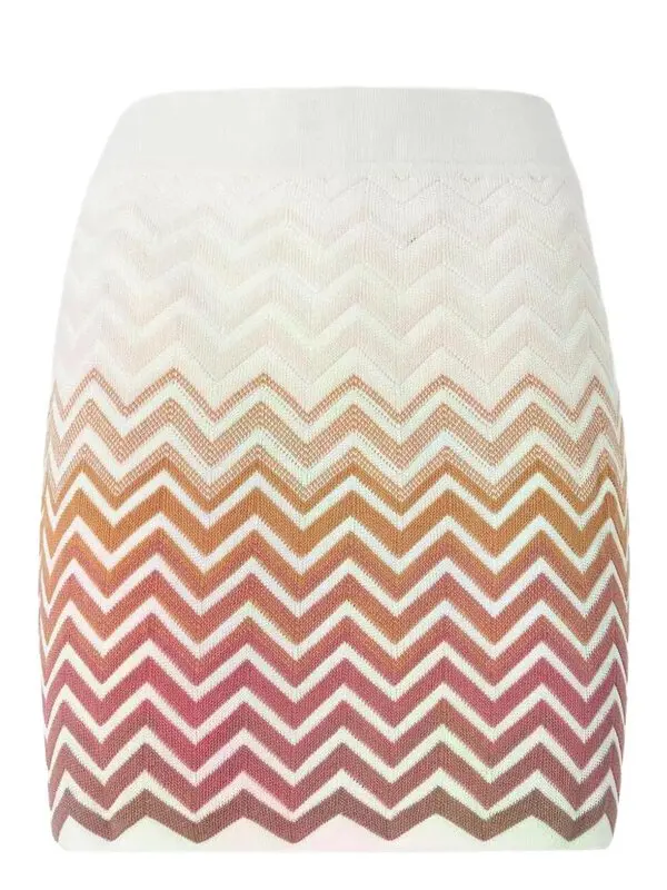 Missoni Chevron-pattern Mini Skirt - Neutrals