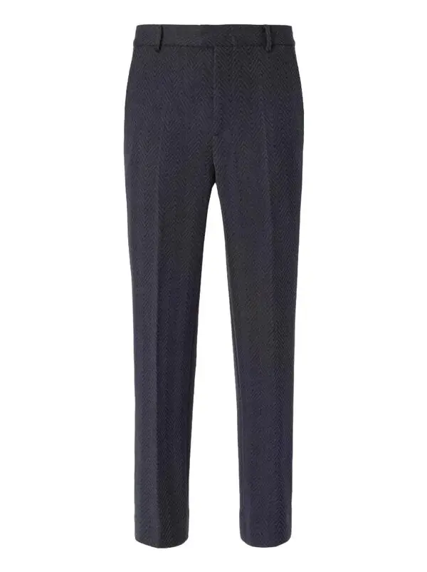 Missoni Zigzag-pattern Trousers - Blue