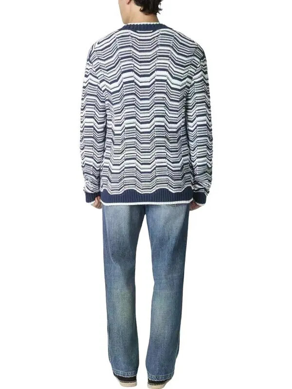 Missoni V-neck Striped Cardigan - Blue