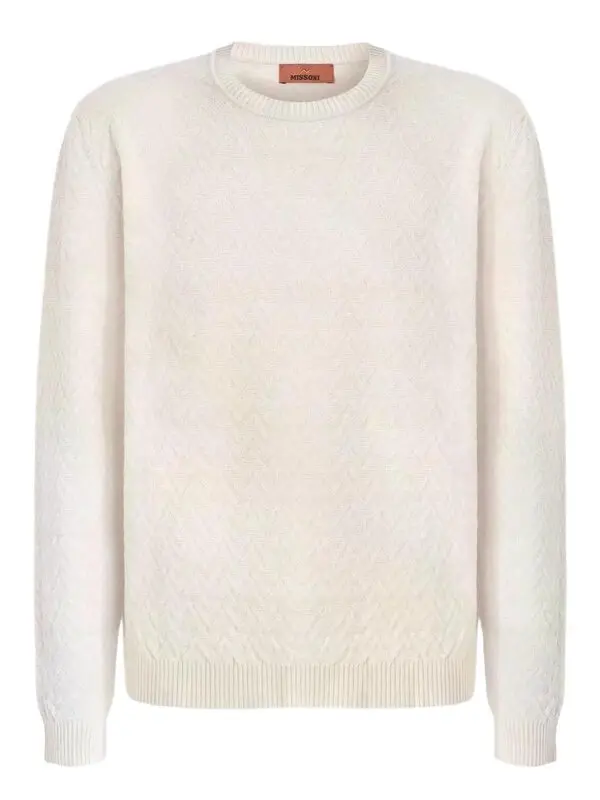 Missoni Textured Crew-neck Sweater - Neutrals