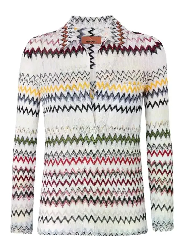 Missoni Zig Zag Long-sleeve T-shirt - White