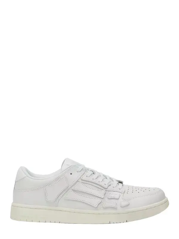 Amiri Skel Leather Sneakers - White