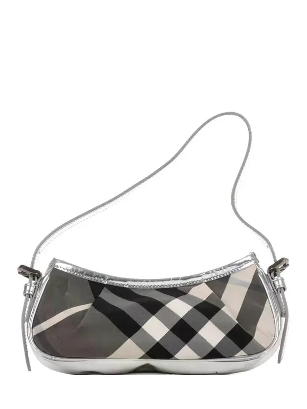 Burberry Check-pattern Shoulder Bag - Grey