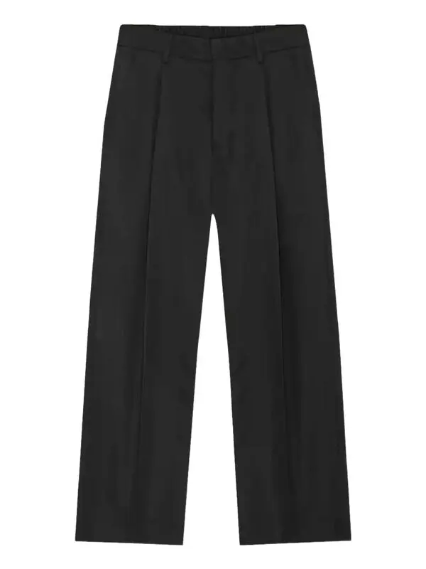 Nn07 Lay Pleated Trousers - Black