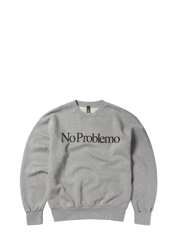 NO PROBLEMO Crew-neck Sweatshirt - Grey