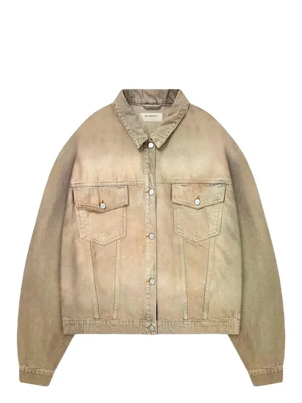 RETERNITY Flap-pocket Denim Jacket - Neutrals