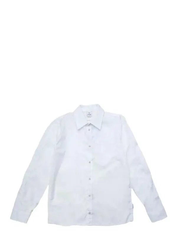 WON HUNDRED Knox Regular-fit Chest-pocket Shirt - White