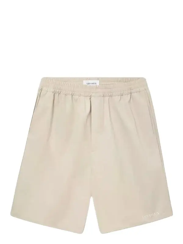 LES DEUX Raphael Logo Shorts - Neutrals