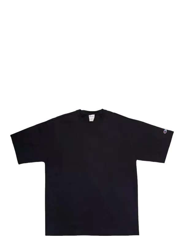 Champion Logo-embroidered Heavy Cotton T-shirt - Black