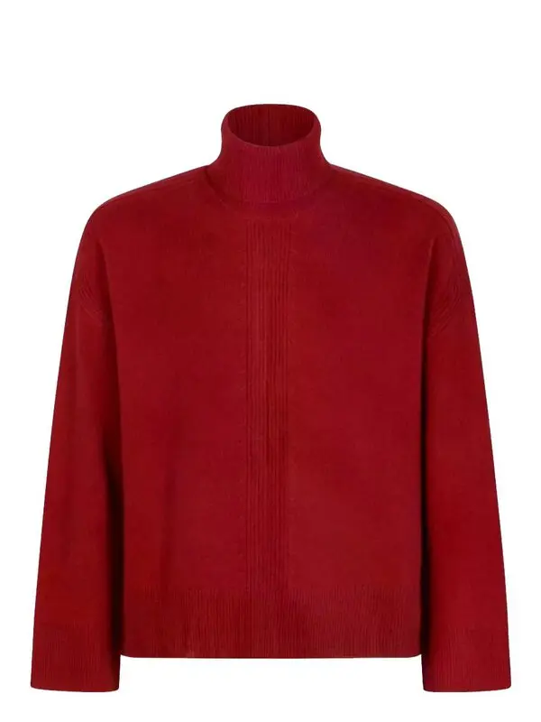 Emporio Armani Turtleneck Knit Sweater - Red