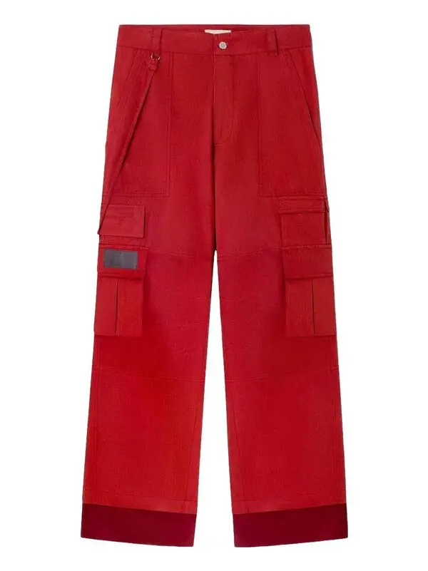 CARRER Cargo-pockets Trousers - Red