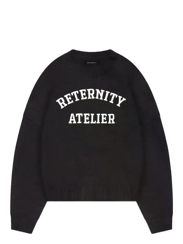 RETERNITY Vénie Logo Sweater - Black