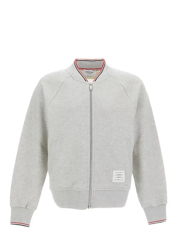 Thom Browne Zip-up Bomber Jacket - Grey